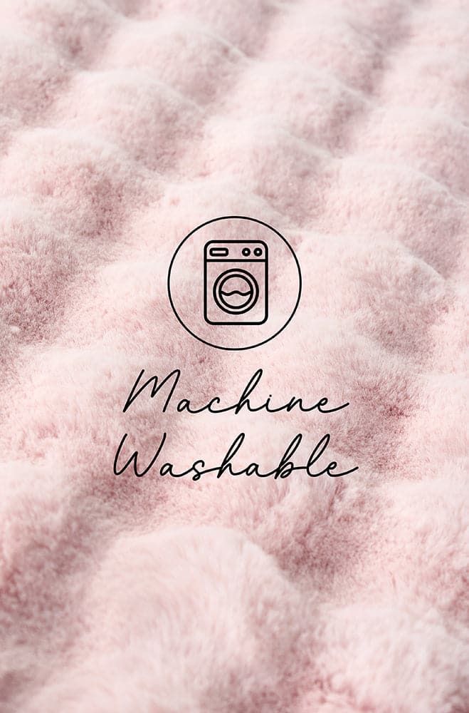 Rug Culture Bubble Blush Machine Washable Rug - Rugs Plus Online