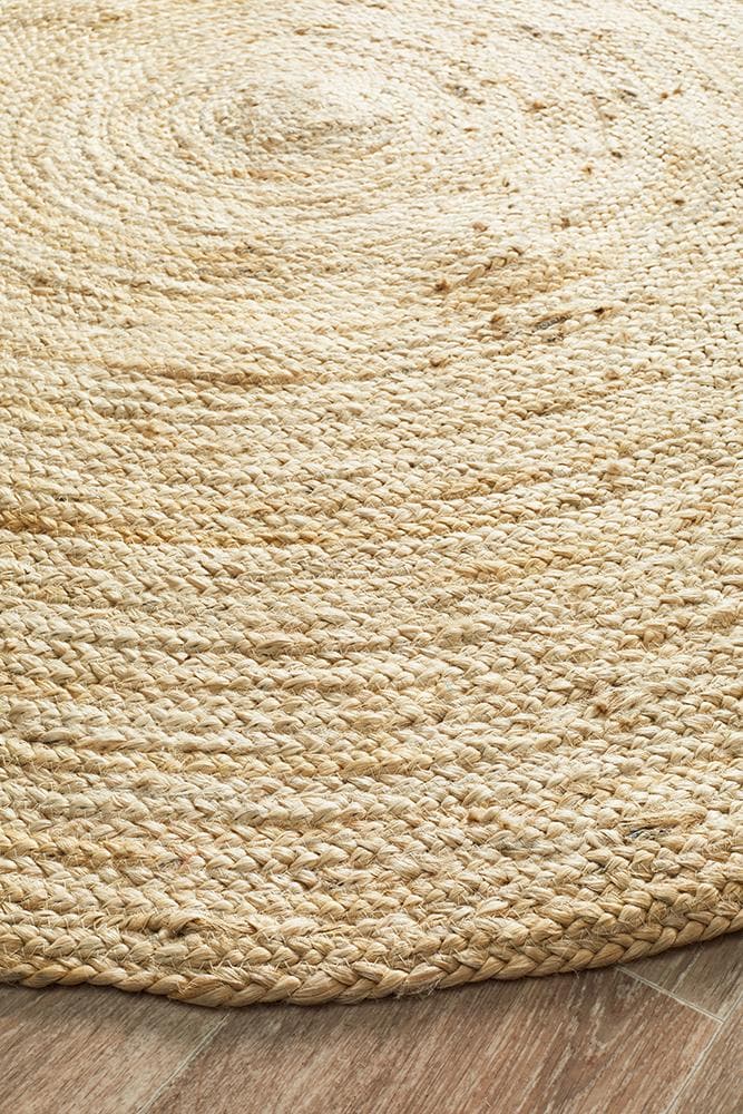 Signal Jute - Natural Bleach [Round] - Rugs Plus Online