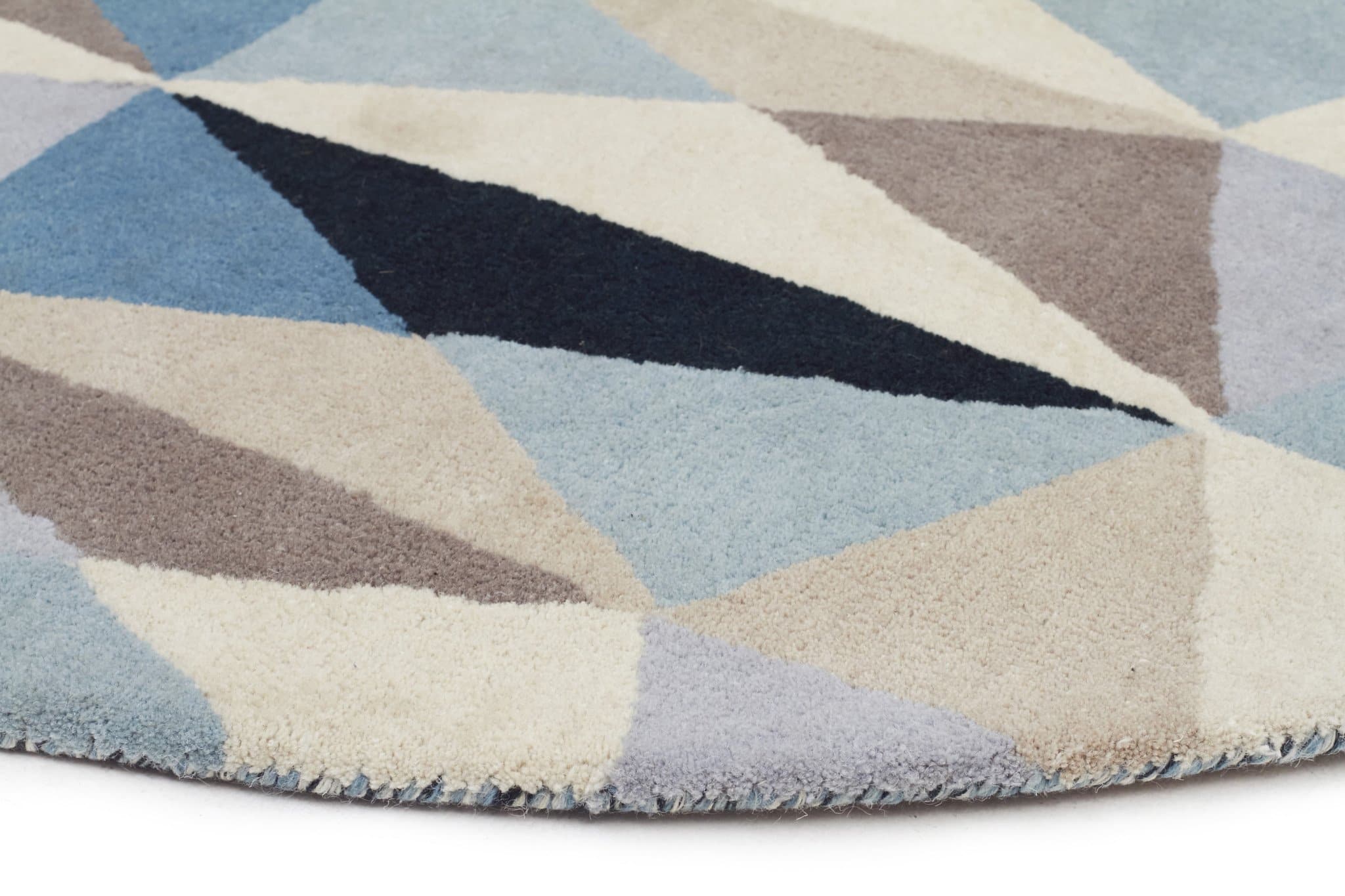 Matrix Pure Wool Turquoise | Round Rug | Rugs Plus Online