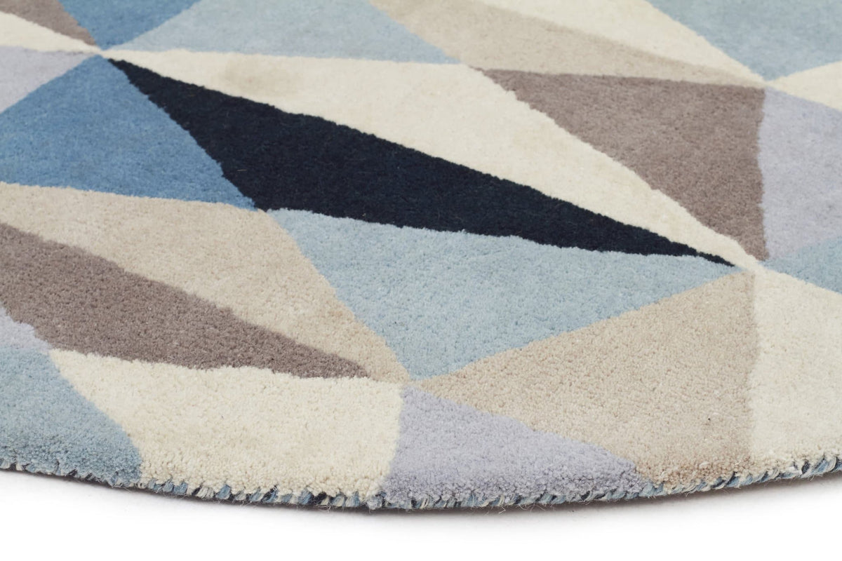 Matrix Pure Wool Turquoise | Round Rug | Rugs Plus Online