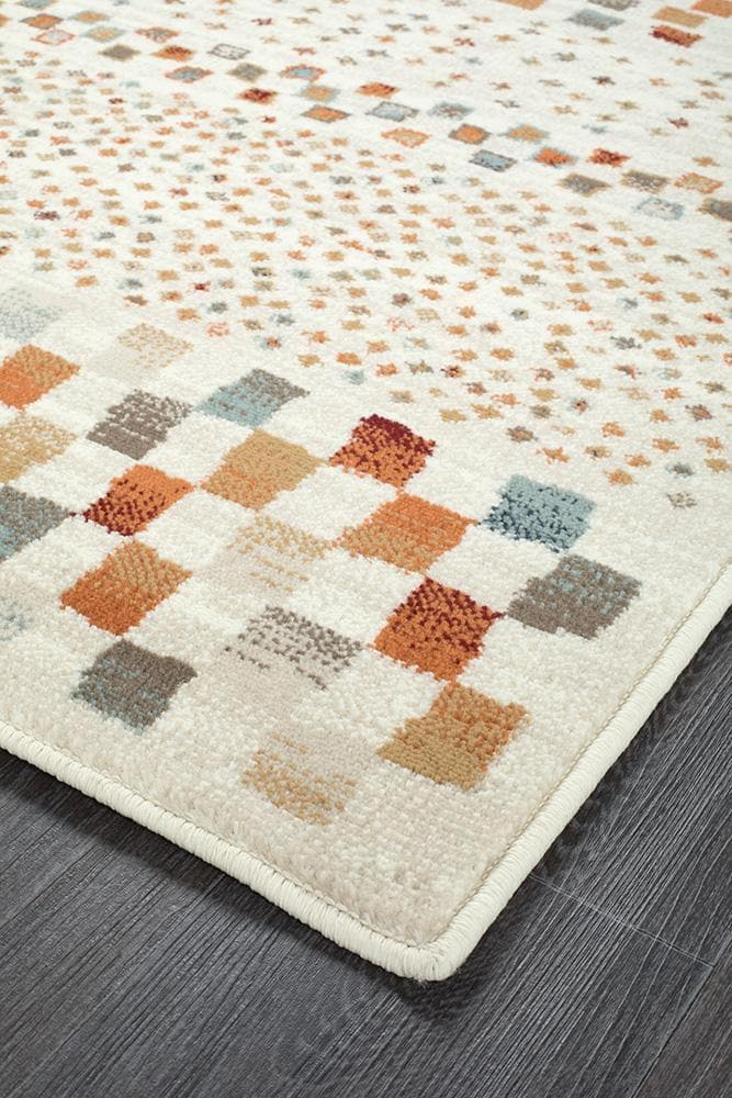 Oxford Mayfair Squares - Bone - Rugs Plus Online