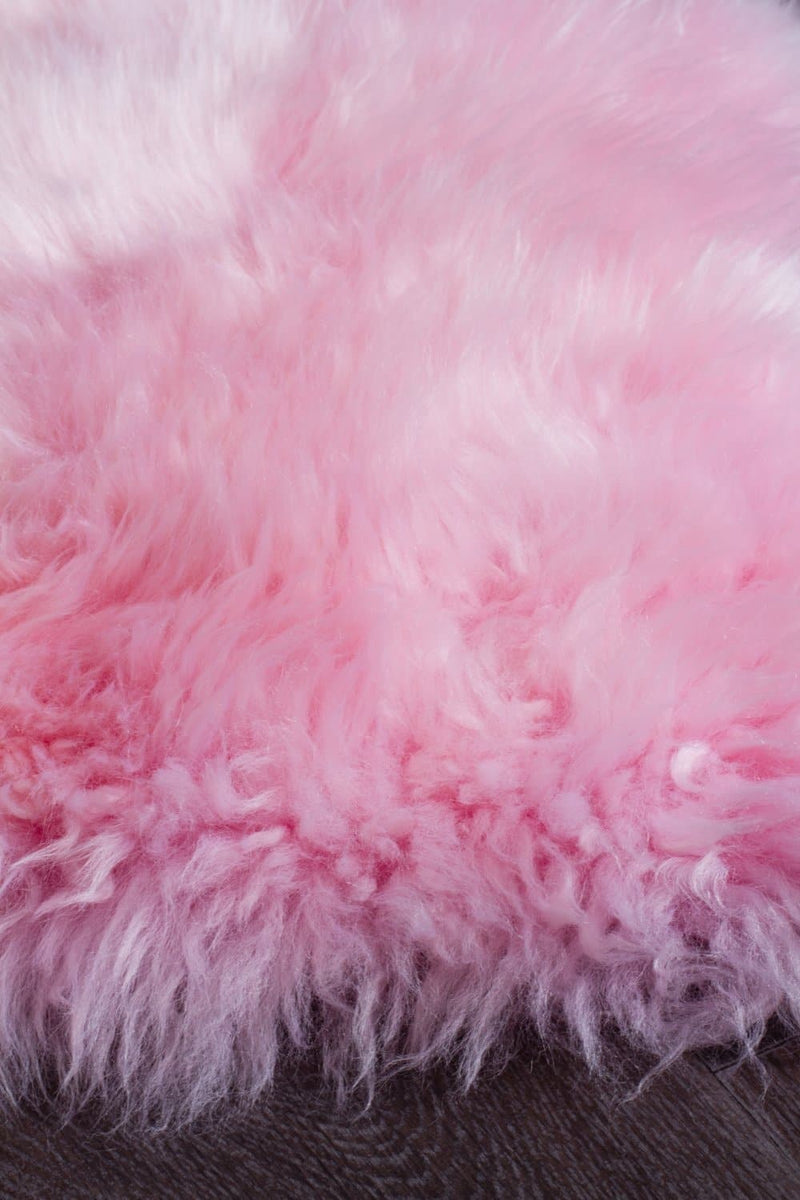 New Zealand Sheep Skin - Blush Pink | Natural Fibre | Rugs Plus Online