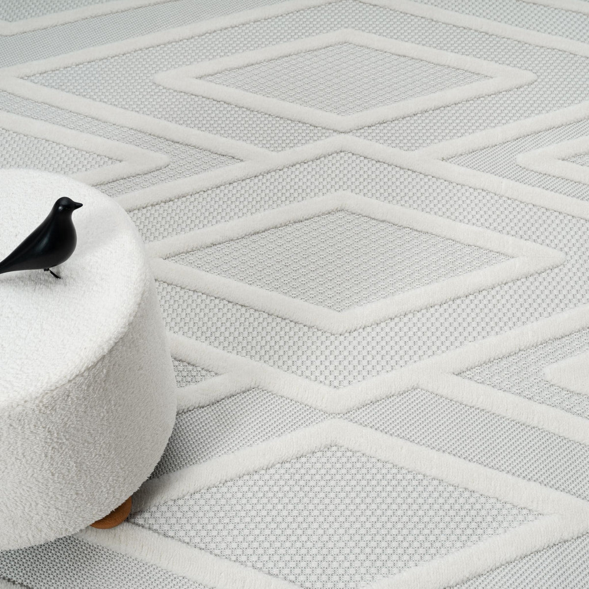 Calm 418 Frost | Modern Rug | Rugs Plus Online.